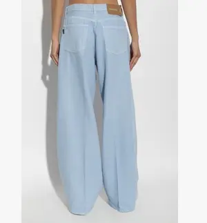 HAIKURE Belt Loop Wide Leg Jeans