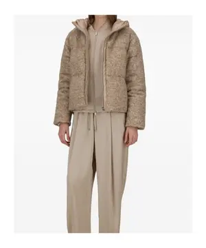Herno Resort Jacket In Alpaca Bouclé Fabric