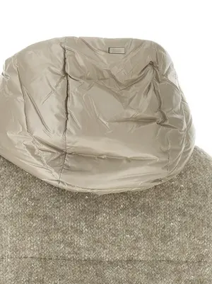 Herno Sequin-embellished Hooded Padded Jacket - Brown