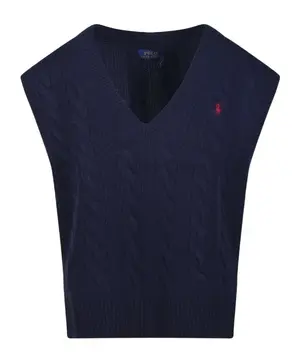 Polo Ralph Lauren Cable-knit Vest - Hunter Navy