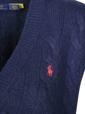 Polo Ralph Lauren Sleeveless V-neck Cable Knit Top