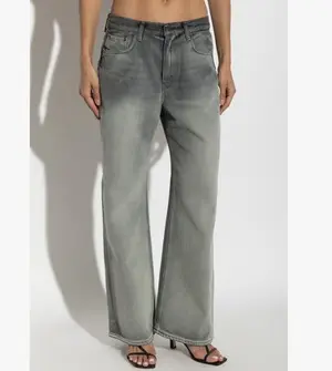 HAIKURE Belt Loop Jeans With Multiple Pockets - Gray
