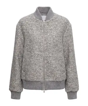 Peserico Long-sleeve Casual Jacket - Gray
