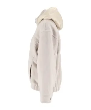 Peserico High Neck Hooded Jacket