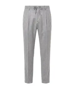 Peserico Casual Trousers With Belt Loops - Gray