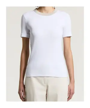 Peserico Micro-rib Stretch Jersey T-shirt
