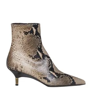 Khaite Pointed-toe Ankle Boots - Nude