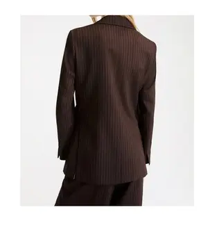 Marella Striped Single-breasted Jacket