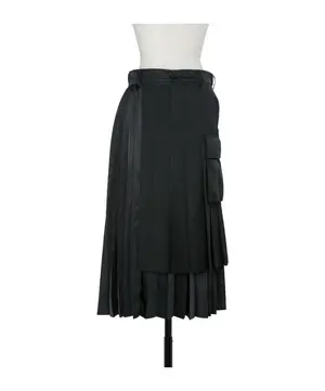 Sacai Suiting X Nylon Twill Skirt