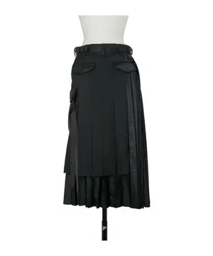 Sacai Suiting X Nylon Twill Skirt
