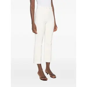 Elisabetta Franchi Cropped Logo Plaque Trousers