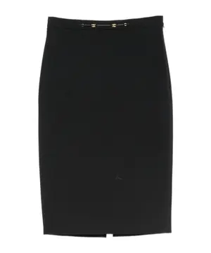 Elisabetta Franchi Slit Skirt - Black