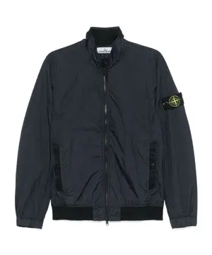 Stone Island Long-sleeve Stand-collar Jacket - Blue
