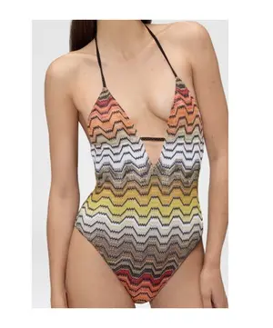 Missoni One-piece Swimsuit With Greek Motif
