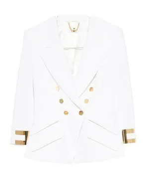 Elisabetta Franchi Double-breasted Three-quarter Sleeve Jacket