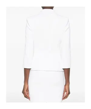 Elisabetta Franchi Double-breasted Three-quarter Sleeve Jacket