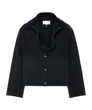 MAISON MARGIELA Folded Collar Denim Jacket - Black