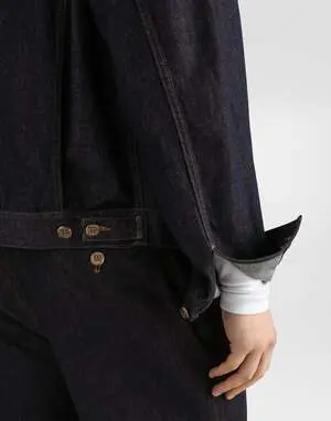 Dolce & Gabbana Denim Jacket With Logo Patch