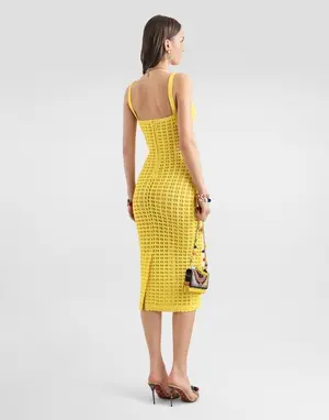 Dolce & Gabbana Crochet Bustier Dress