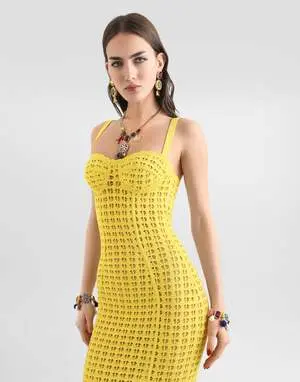 Dolce & Gabbana Crochet Bustier Dress