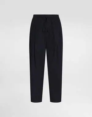 Dolce & Gabbana Cotton Poplin Jogging Trousers - Blue