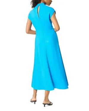 Whistles Twist Neck Midi Dress