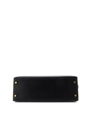Hermès Kelly 32 Handbag Black Ardennes With Gold Hardware
