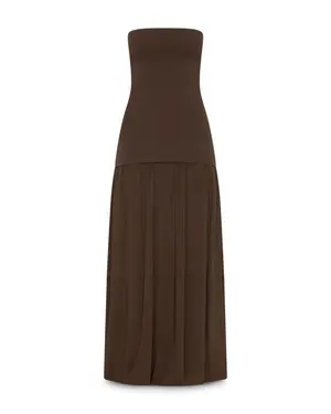 ST. AGNI Strapless Balloon Hem Dress