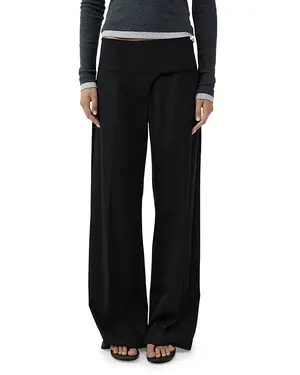 ST. AGNI Wide Leg Pants - Black