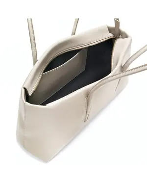 DEMELLIER Stockholm Leather Shoulder Bag - Chalk