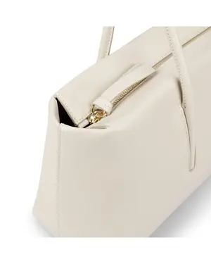DEMELLIER Stockholm Leather Shoulder Bag - Chalk