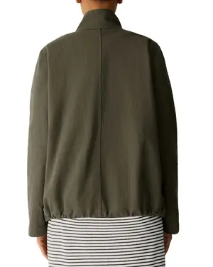 Eileen Fisher Mock Neck Zippered Jacket