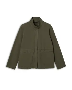 Eileen Fisher Mock Neck Zippered Jacket
