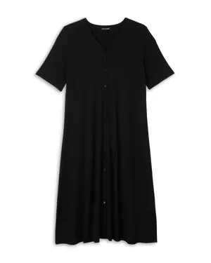 Eileen Fisher V Neck Midi Dress