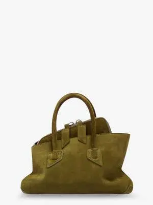 Attico La Passeggiata Mini Suede Handbag - Green