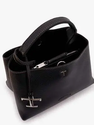 TOD'S Micro Leather Crossbody Bag With Iconic Stitching On The Front