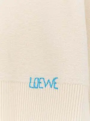 Loewe Wool Sweater With Contrasting Embroidered Logo On The Bottom