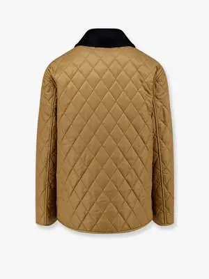 Burberry Quilted Jacket With Corduroy Collar