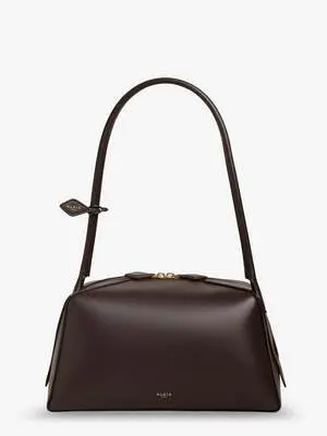 Alaïa Bouledogue Leather Shoulder Bag - Brown