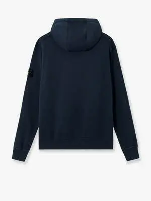 Stone Island Cotton Sweatshirt With Side Logo Patch
