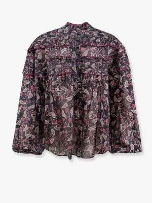 MARANT ETOILE Doane Printed Cotton Shirt - Black