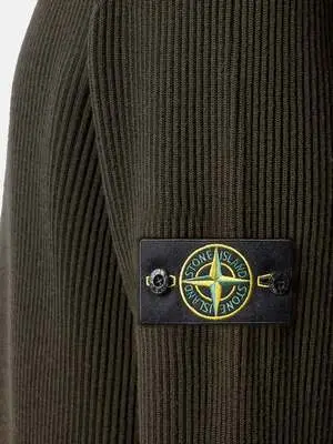 Stone Island Virgin Wool Cardigan