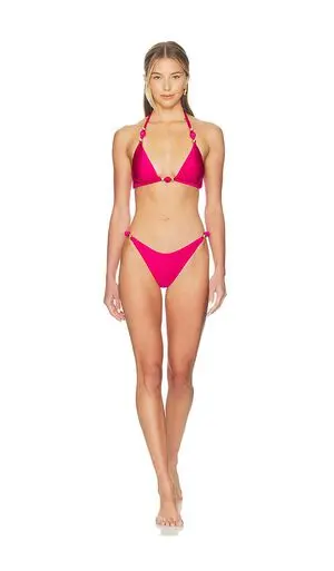 PatBO Aurora Lycra Halterneck Bikini Top