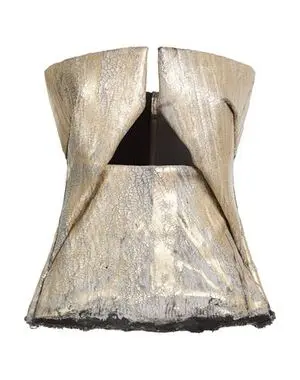 Rick Owens Top Size Cotton, Elastomultiester, Rubber