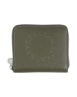 Stella McCartney Woman Wallet Tan Size - Textile Fibers Green