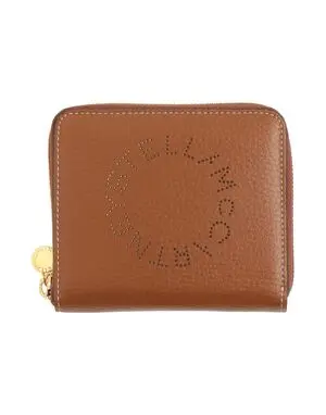 Stella McCartney Wallet Textile Fibers - Tan