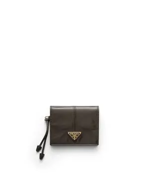 Prada Small Leather Wallet - Forest