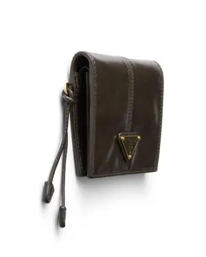 Prada Small Leather Wallet - Forest