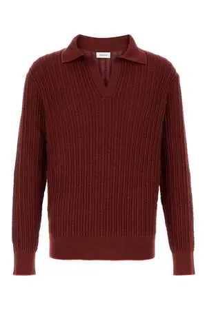 FERRAGAMO Cotton Blend Sweater - Red