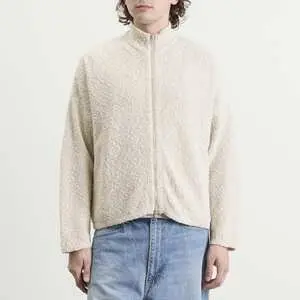 PICANTE Bouclé Funnel Neck Zip-through Knit